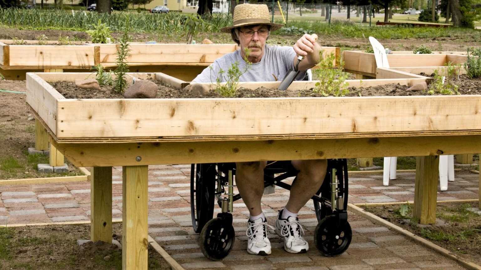 Wheelchair Accessible Garden Design Using Raised Beds